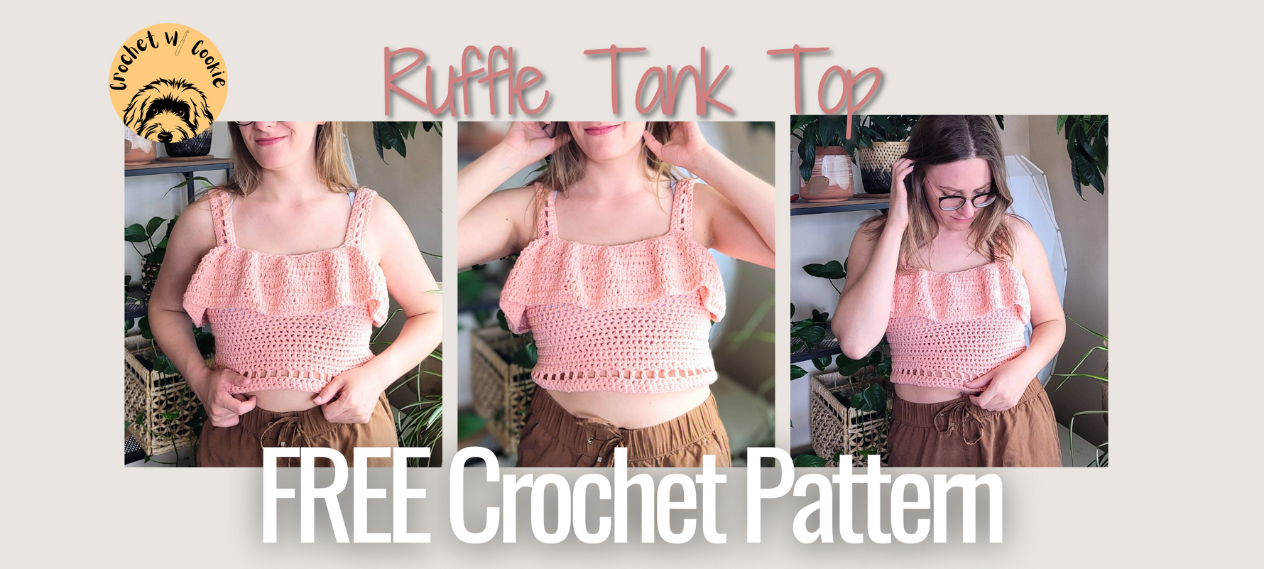 Ruffle Tank Top - Free Crochet Pattern – crochetwithcookie