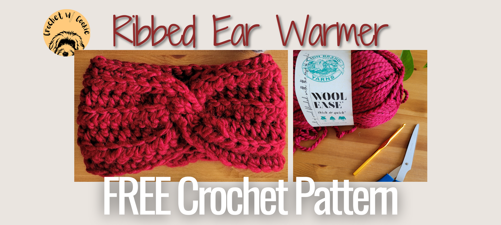 Ribbed Ear Warmer - Free Crochet Pattern – crochetwithcookie