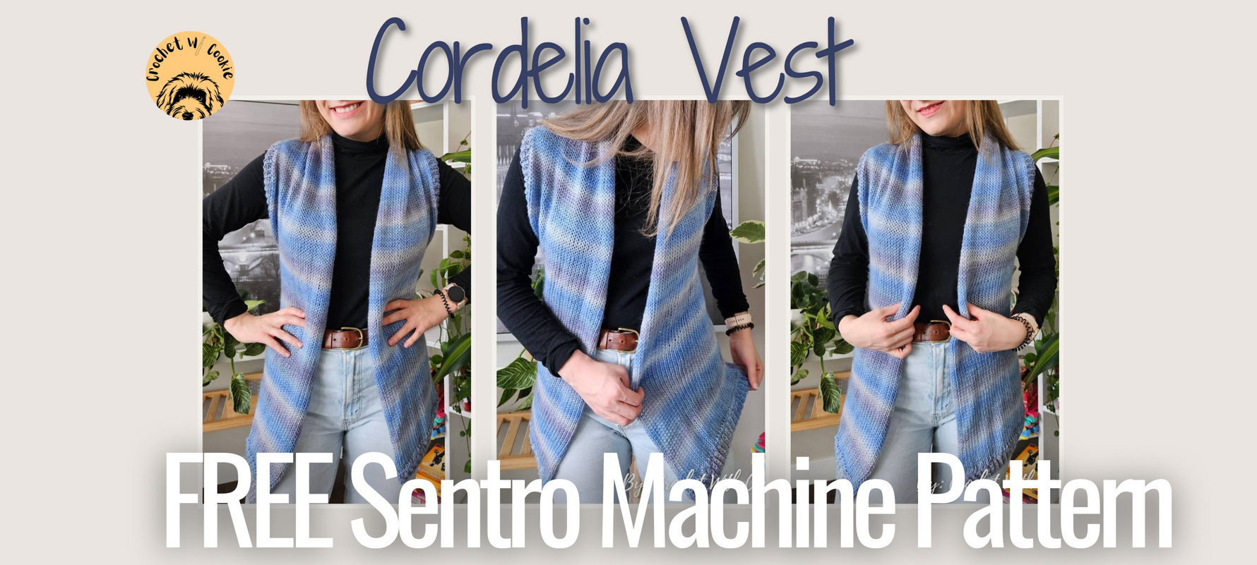 Cordelia Vest - Free Sentro/Addi Knitting Machine Pattern ...