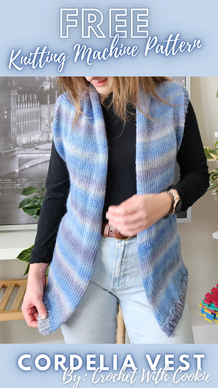 Cordelia Vest - Free Sentro/Addi Knitting Machine Pattern ...