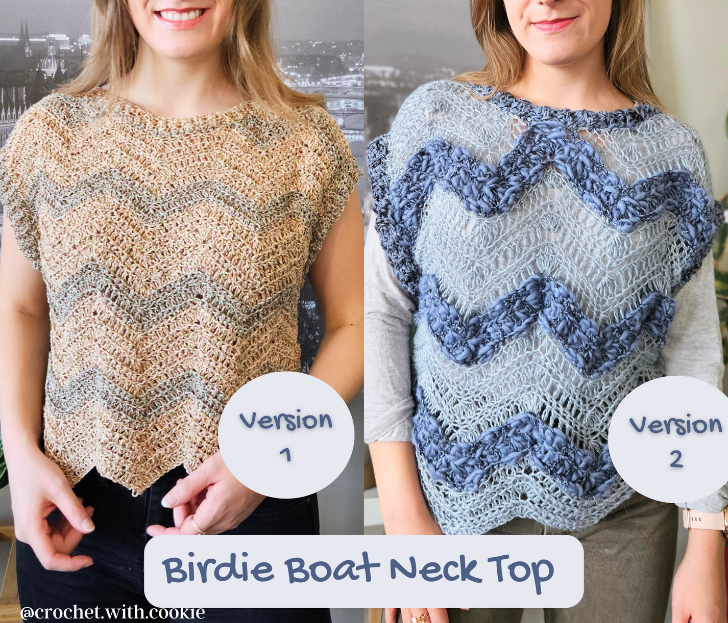 Birdie Boat Neck Crochet Pattern PDF – crochetwithcookie