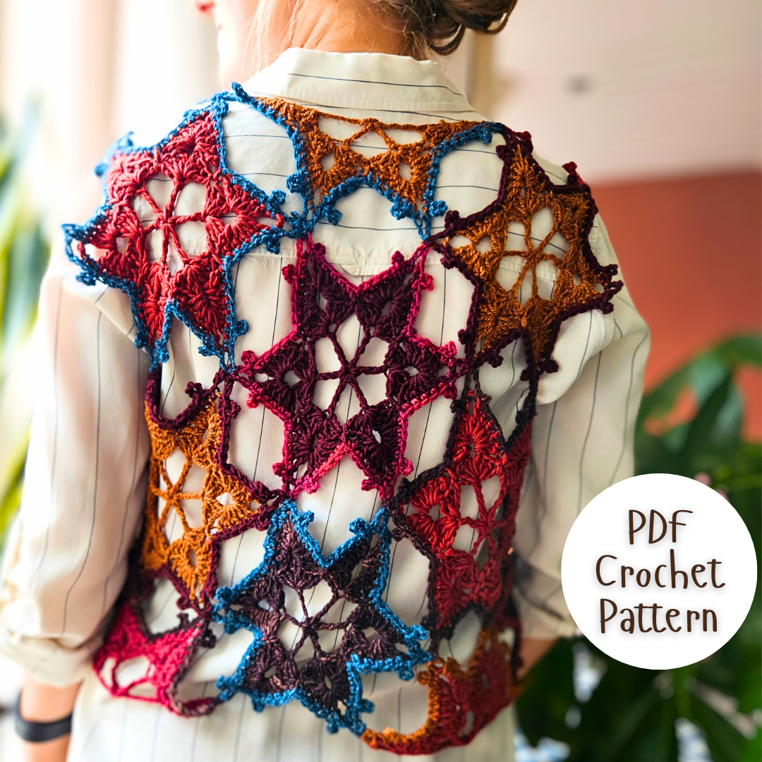 Celeste Vest Crochet Pattern PDF – crochetwithcookie