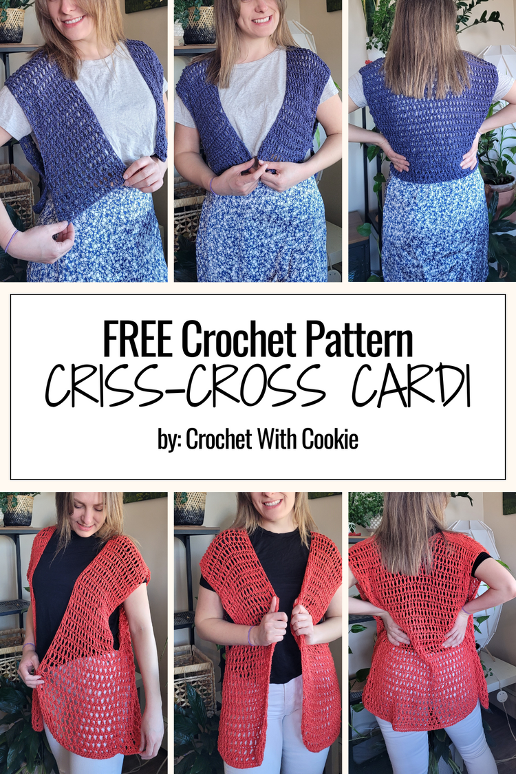 Criss-Cross Cardi - Free Crochet Cardigan Pattern – crochetwithcookie