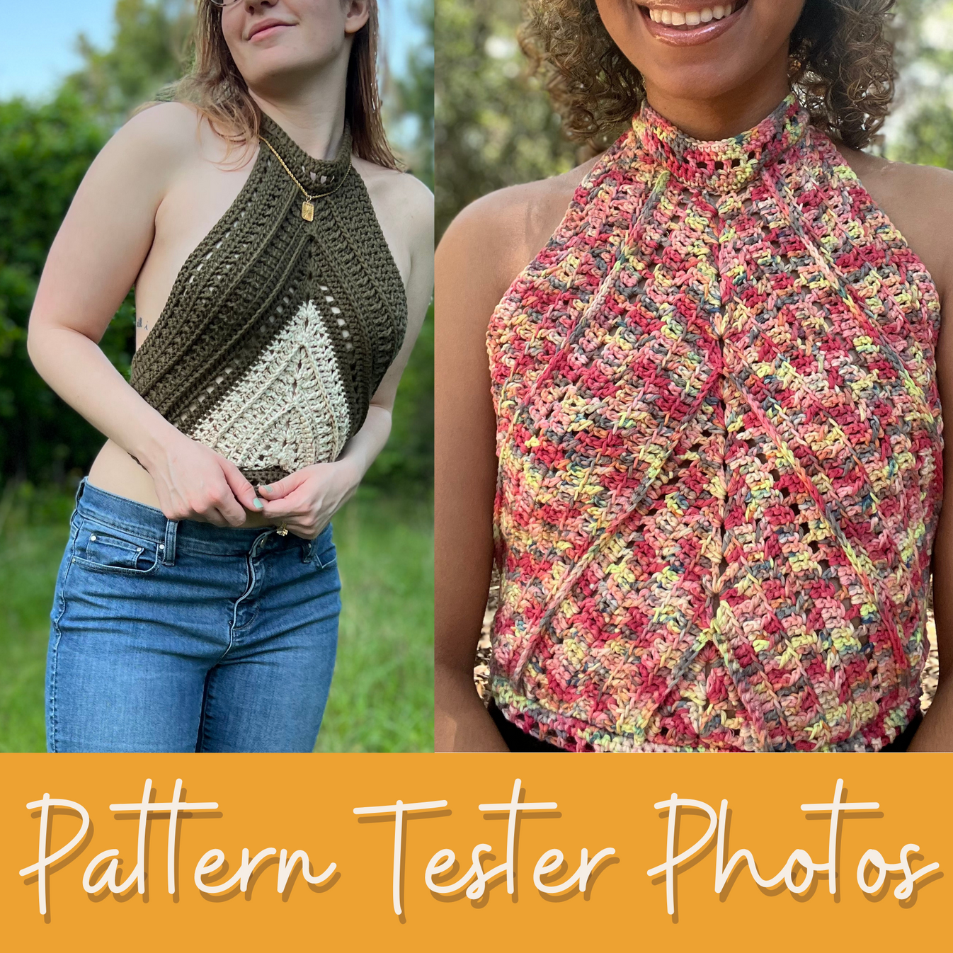 Triangle Tie Tank Crochet Pattern PDF – crochetwithcookie