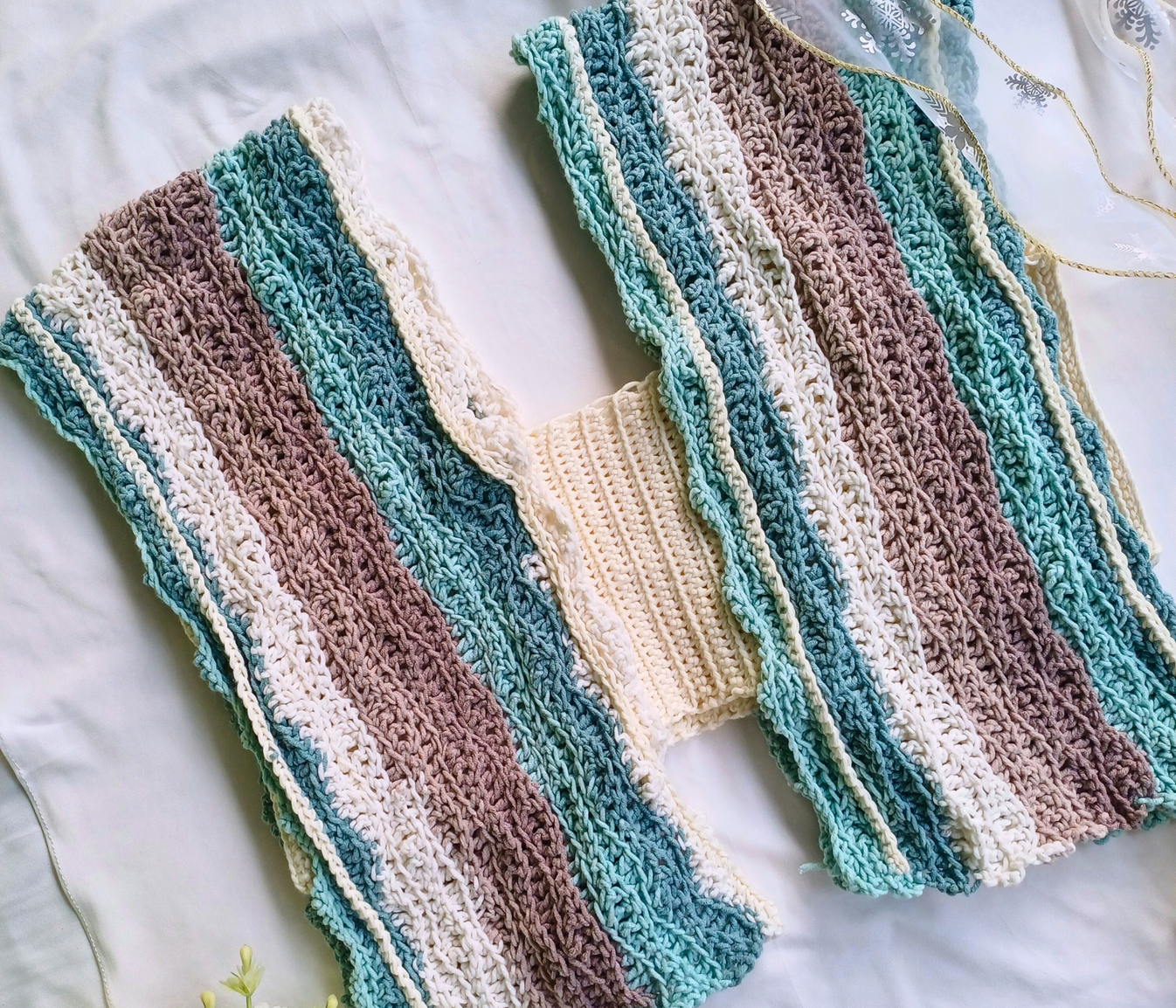 Rainbow Ripple Tank Crochet Pattern PDF – crochetwithcookie