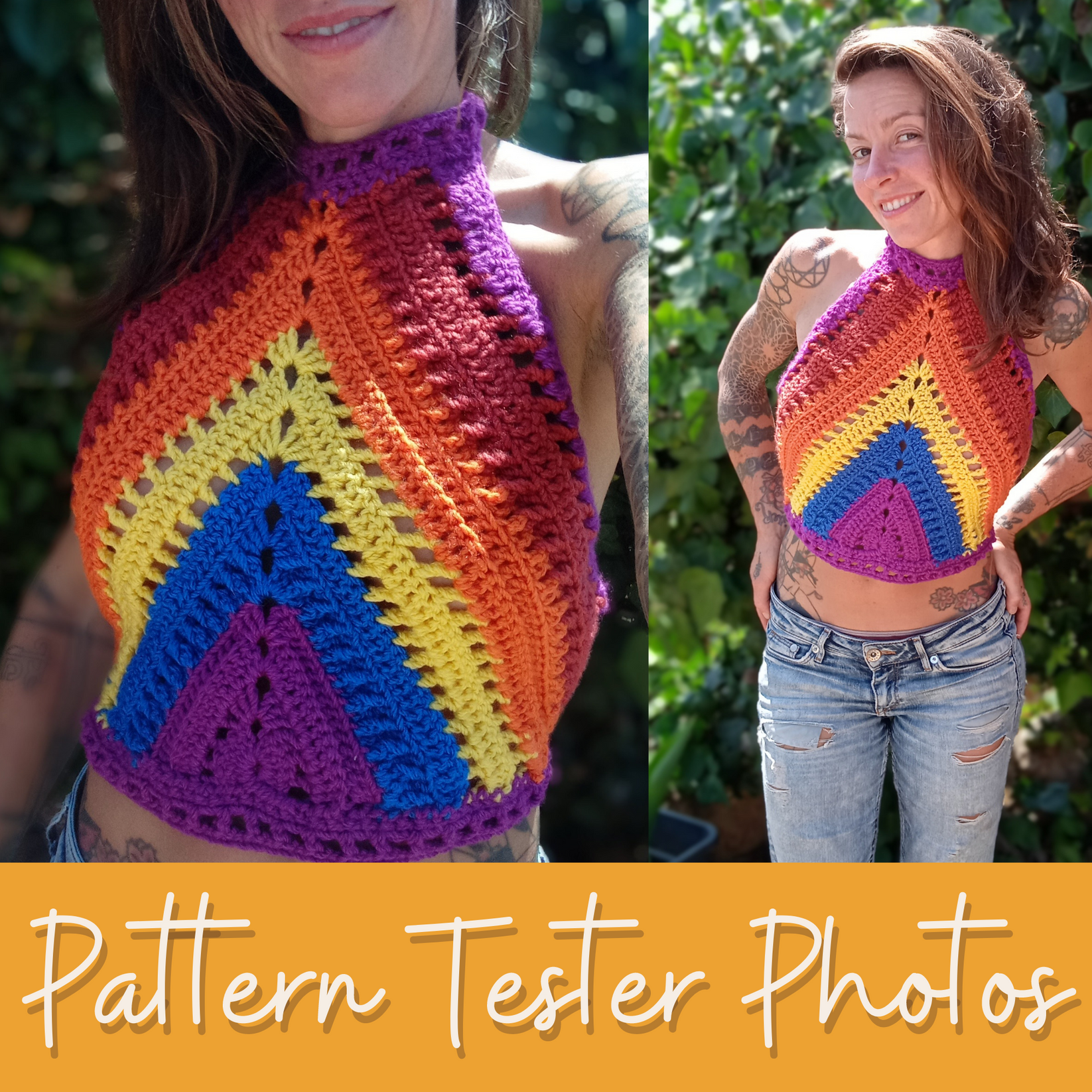 Triangle Tie Tank Crochet Pattern PDF – crochetwithcookie