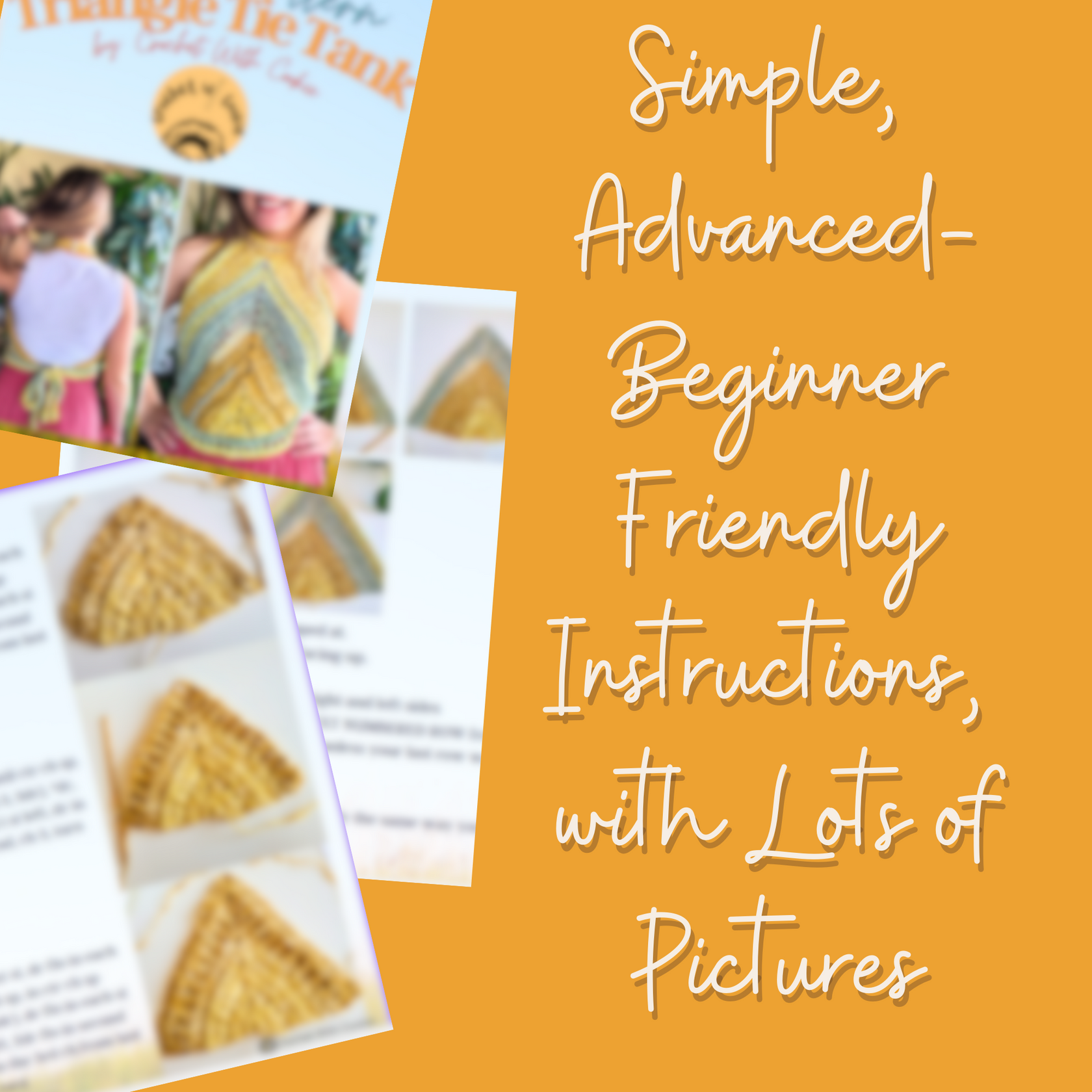 Triangle Tie Tank Crochet Pattern PDF – crochetwithcookie